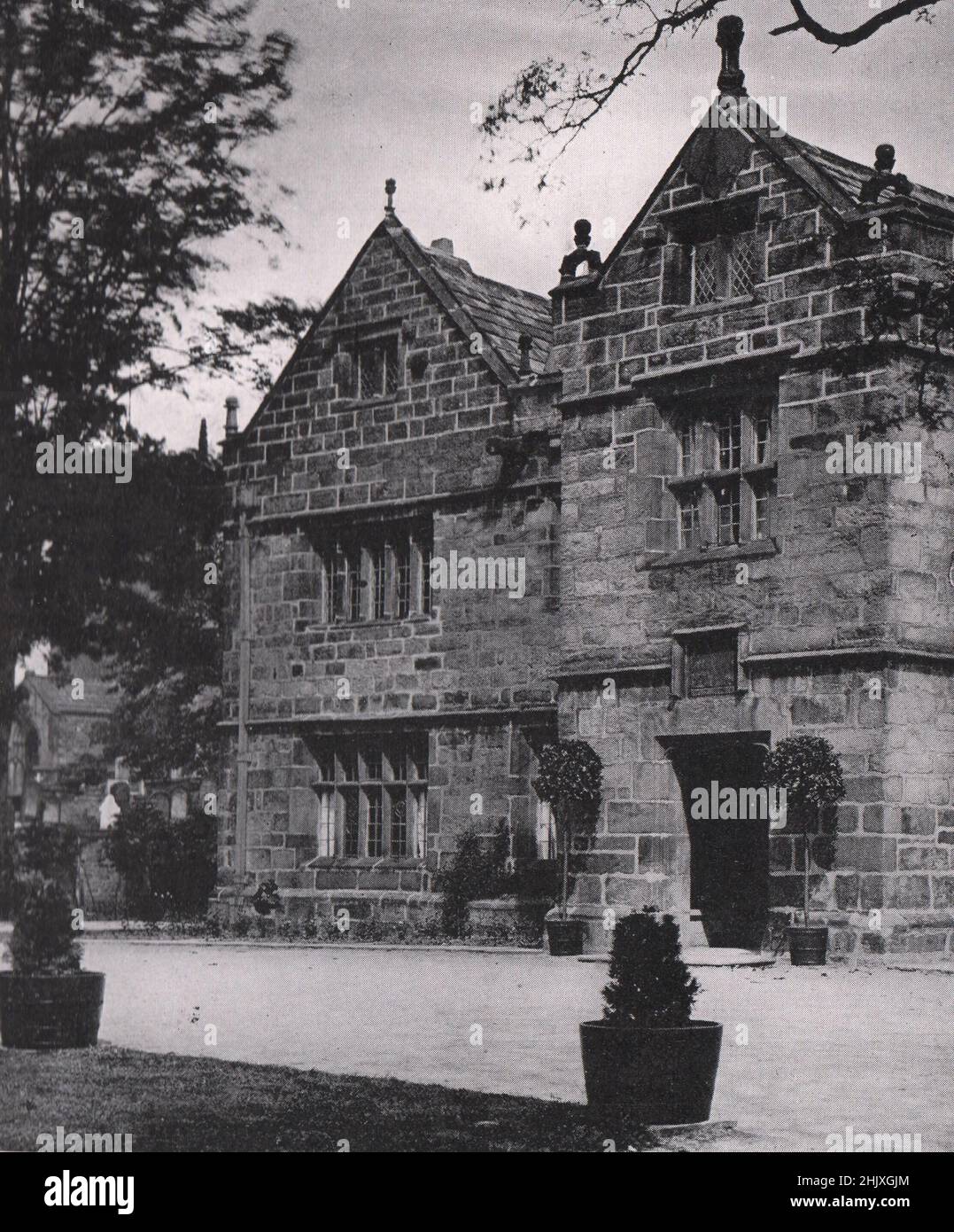 The porch. Yorkshire. Guiseley Rectory, near Leeds. - And its ...