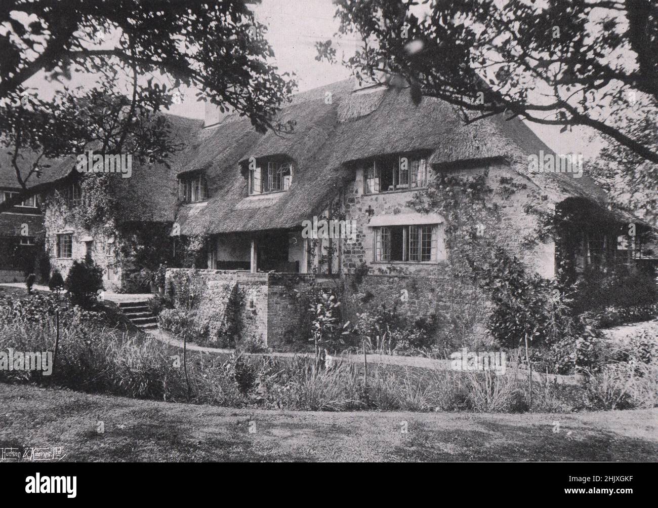 South side and Loggia after first reconstruction. Martin's Bury, Sussex ...