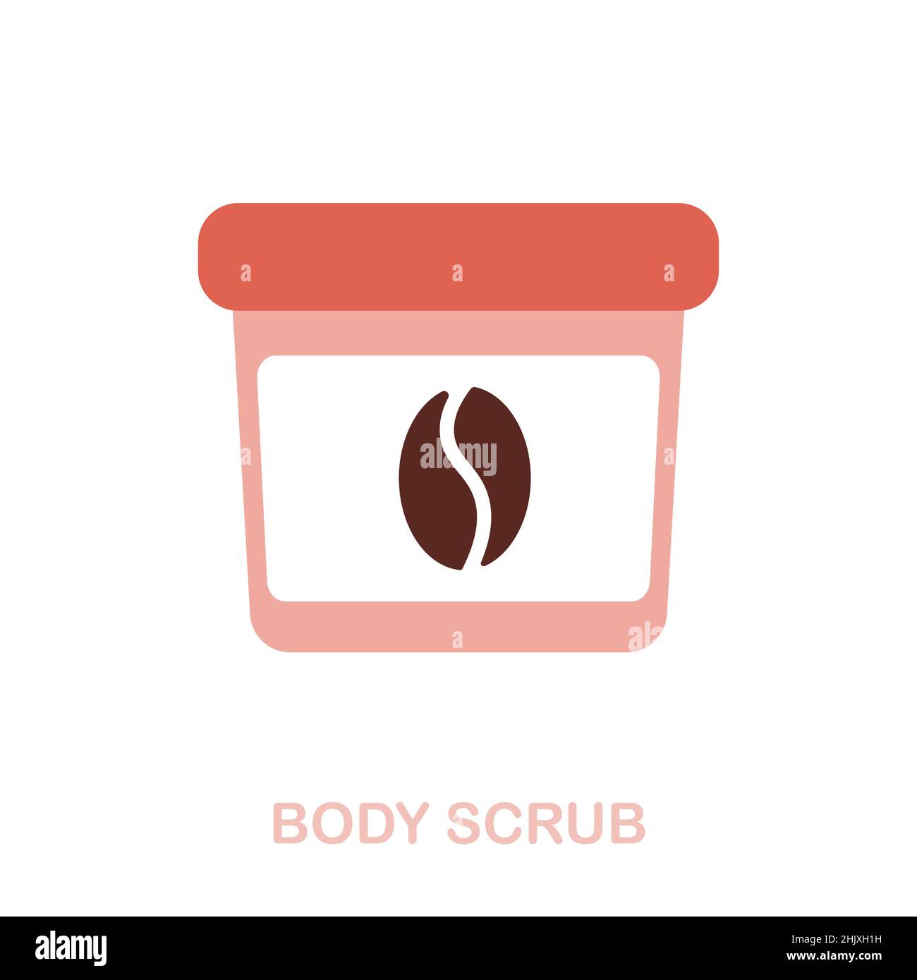 Body Scrub flat icon. Colored element sign from spa therapy collection ...
