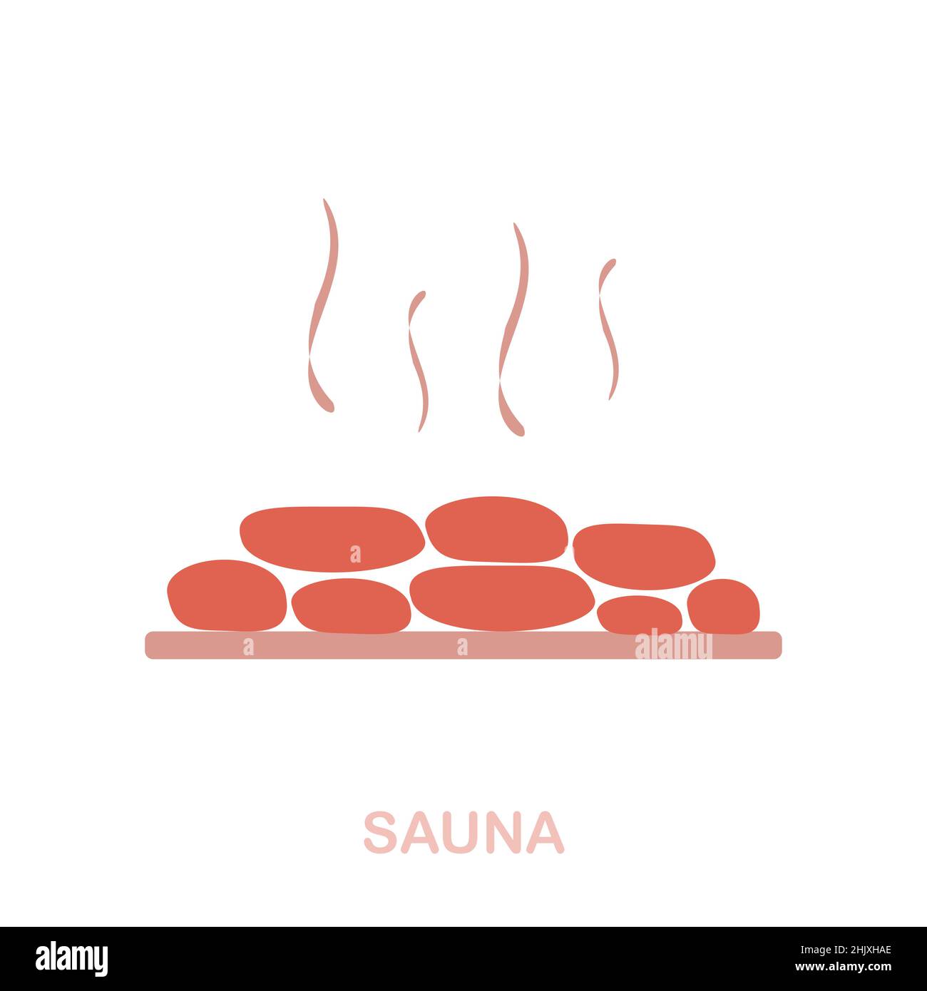 Sauna flat icon. Colored element sign from spa therapy collection. Flat ...