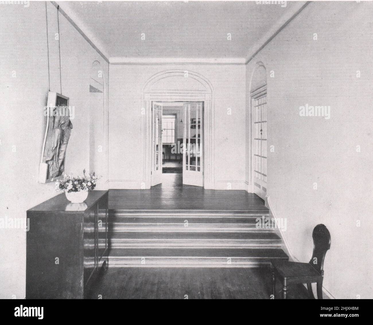 House at Englefield Green, Surrey : View in Hall. H. S. Goodhart-Rendel ...