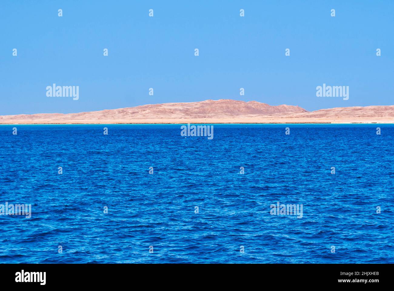 Seascape, Red Sea, View from Beach Mahmya Island, Hurgada, Egypt Stock ...