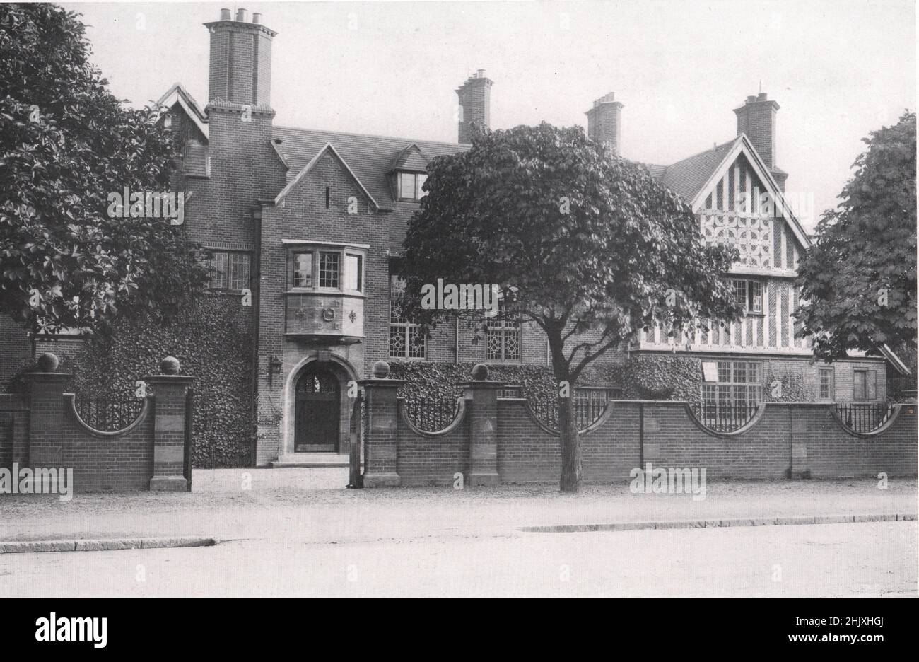 "Brocket." Maidenhead : The Entrance front. Berkshire. R. Clifton Davy ...
