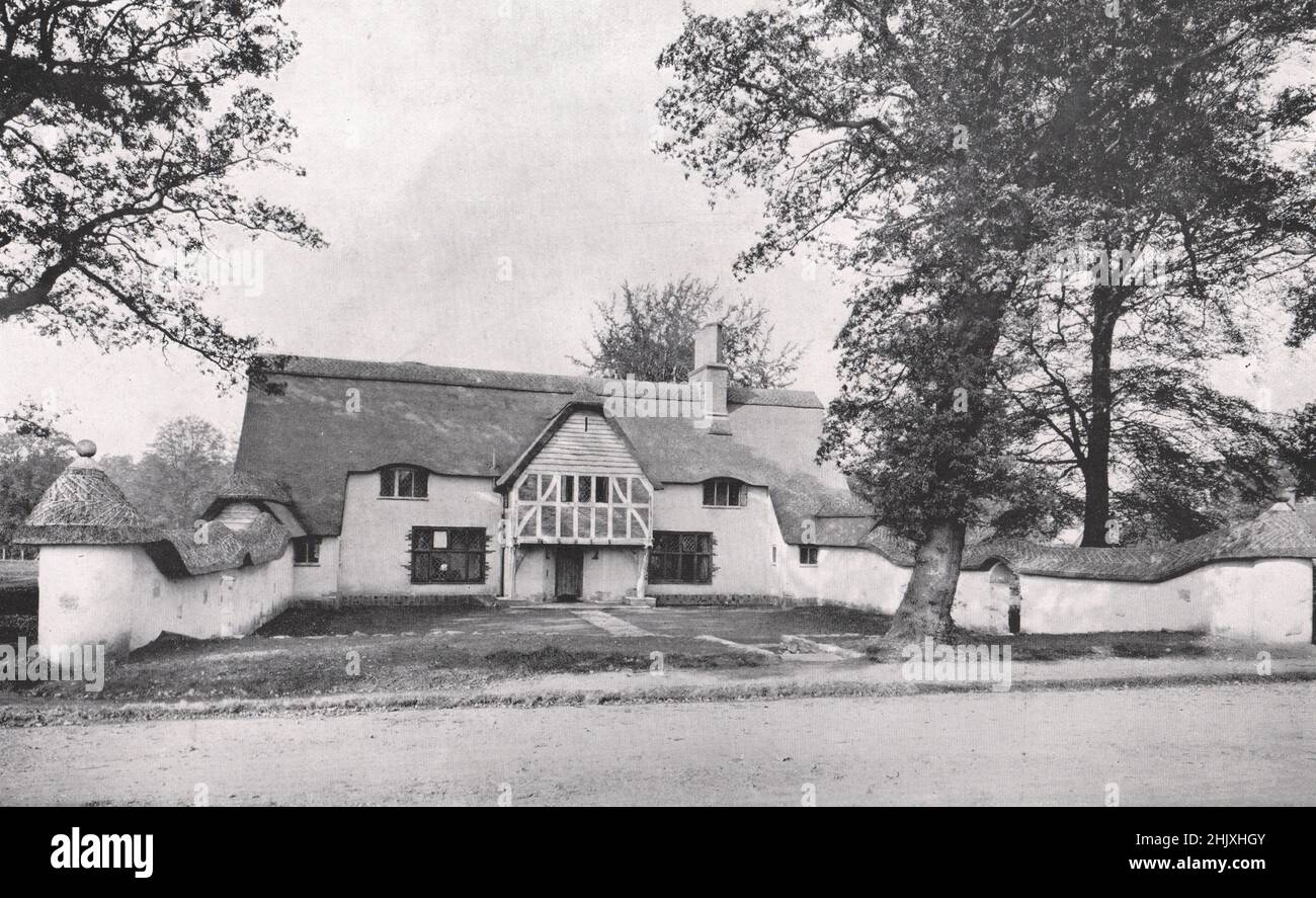 "The Thatched Cottage," West Byfleet, Surrey : Entrance front. G. Blair ...