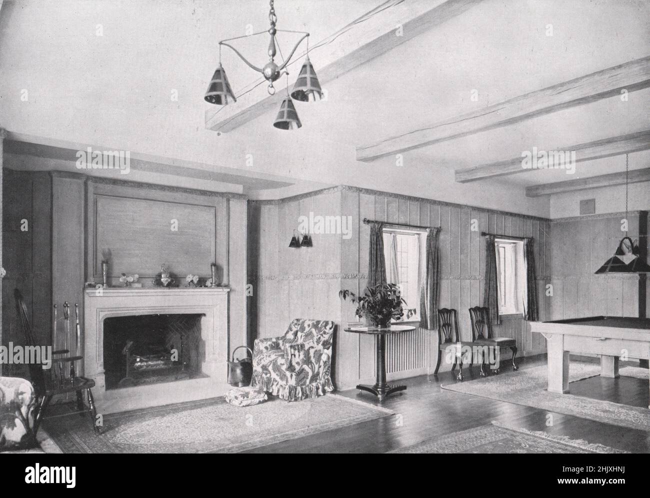 Huntercombe place, Henley-on-Thames : Billiard-room. Oxfordshire ...