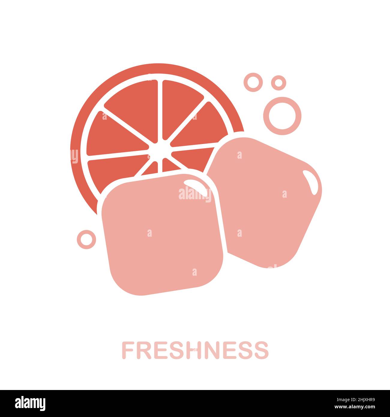 Freshness flat icon. Colored element sign from spa therapy collection ...