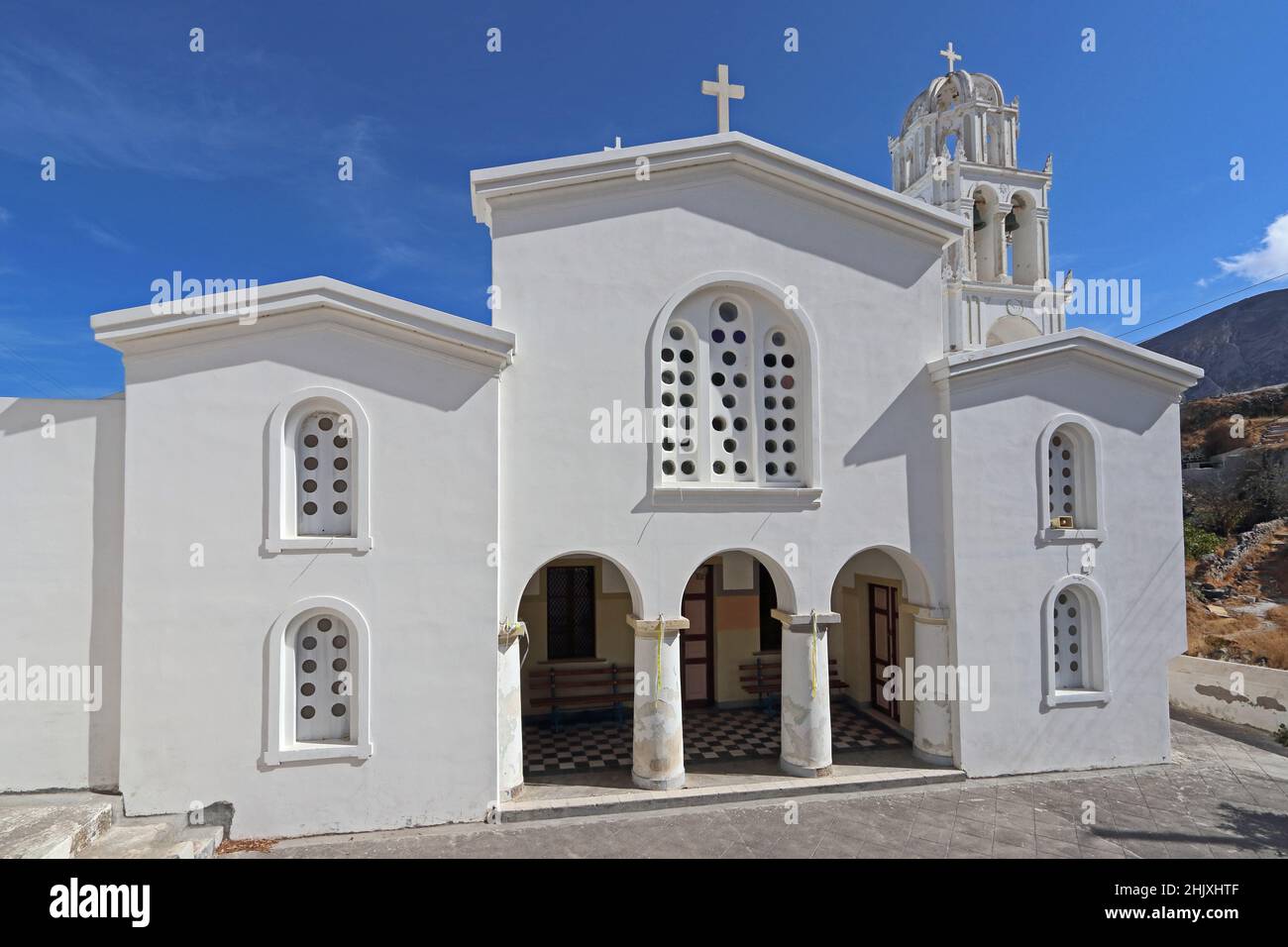 Church of Panagia Episkopi in Massa Gonia, Santorini Stock Photo - Alamy