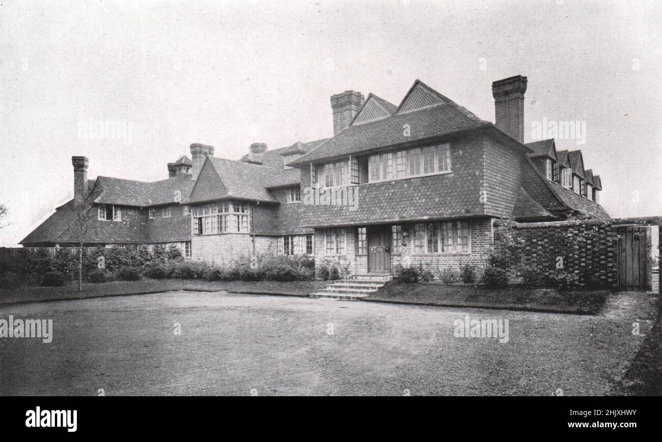 Coldharbour Manor, Forest Row, Sussex : Entrance front. E. Turner ...