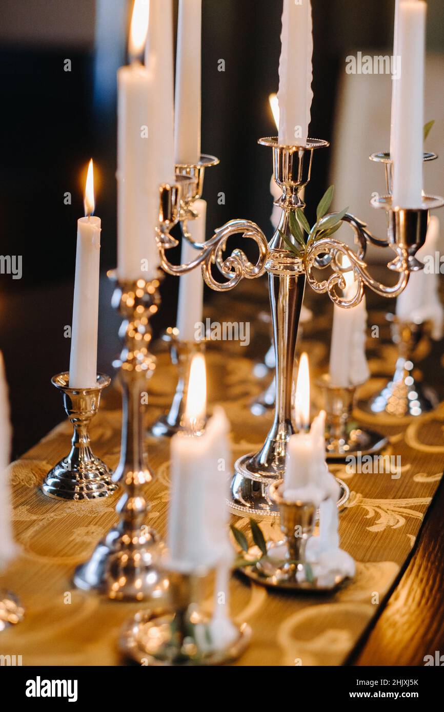 Table candlelit dinner hi-res stock photography and images - Alamy