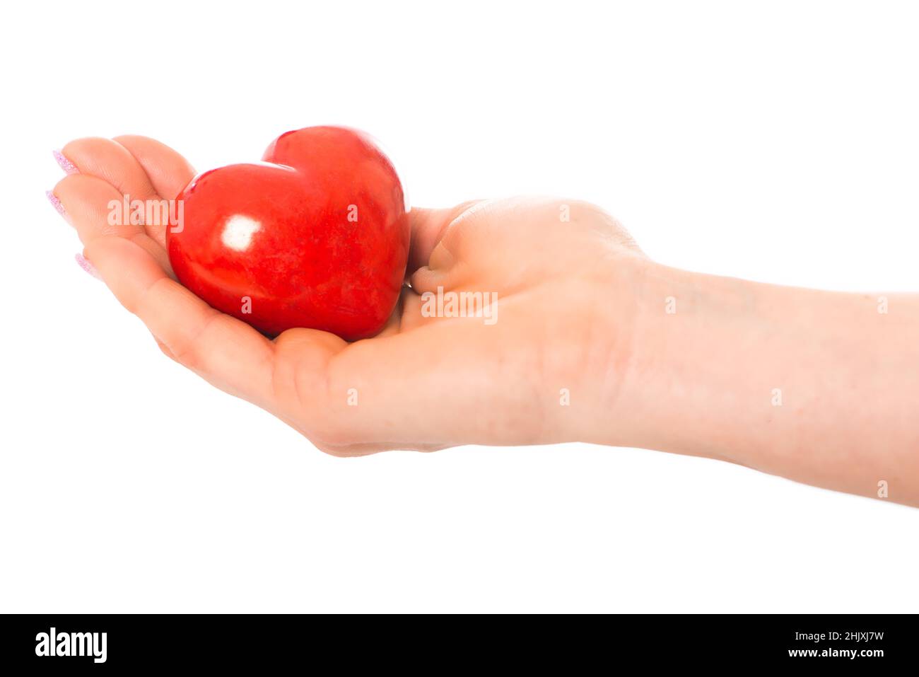 Herz an hand symbol hi-res stock photography and images - Alamy