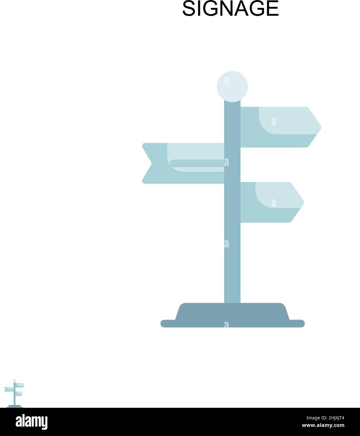 Signage Simple vector icon. Illustration symbol design template for web ...