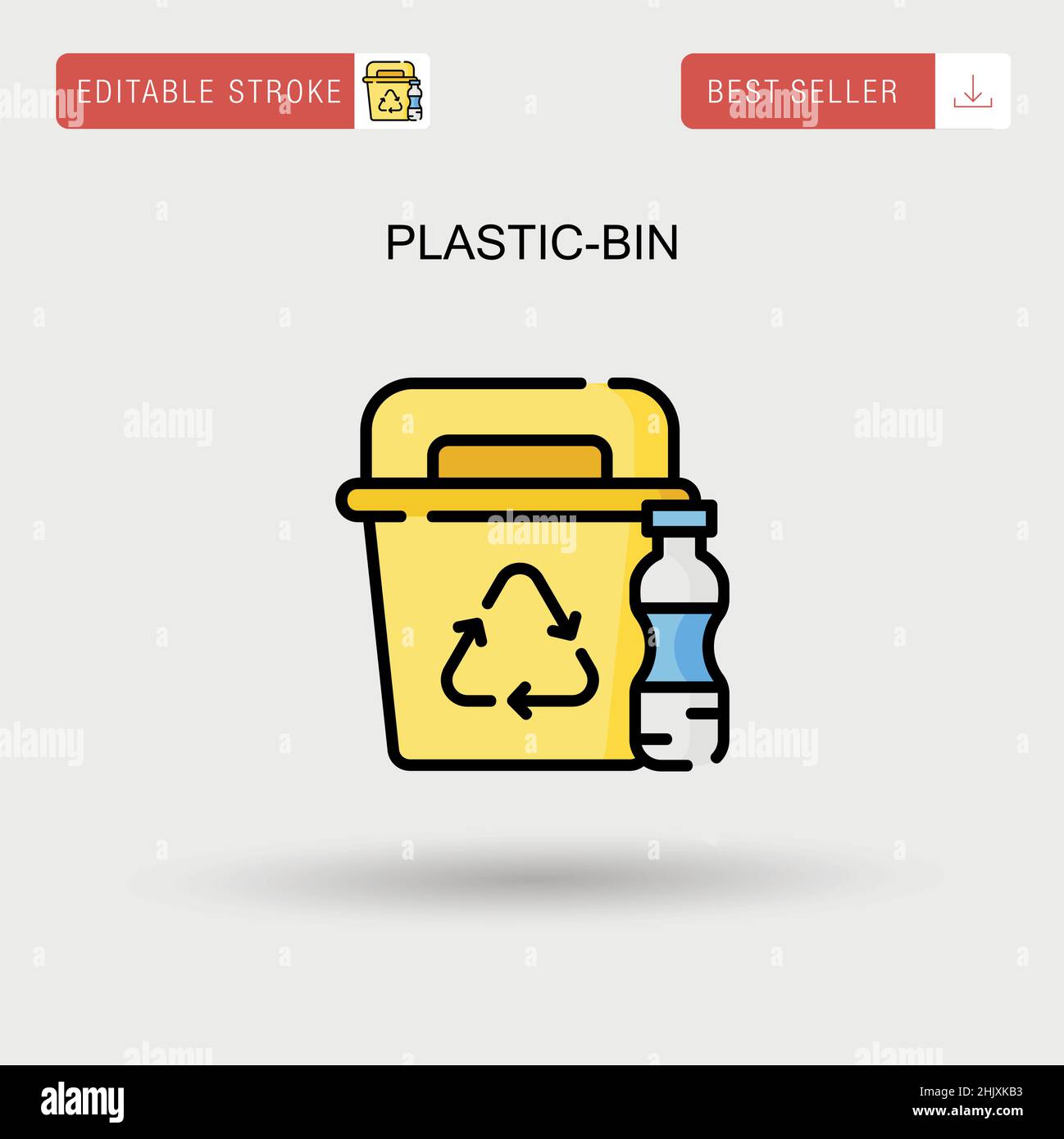 Plastic-bin Simple vector icon Stock Vector Image & Art - Alamy