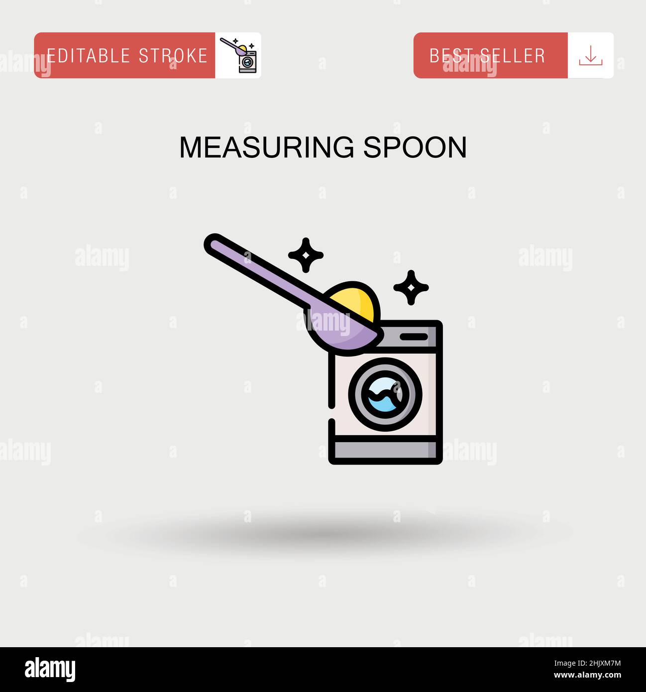 Measuring spoon Simple vector icon Stock Vector Image & Art - Alamy