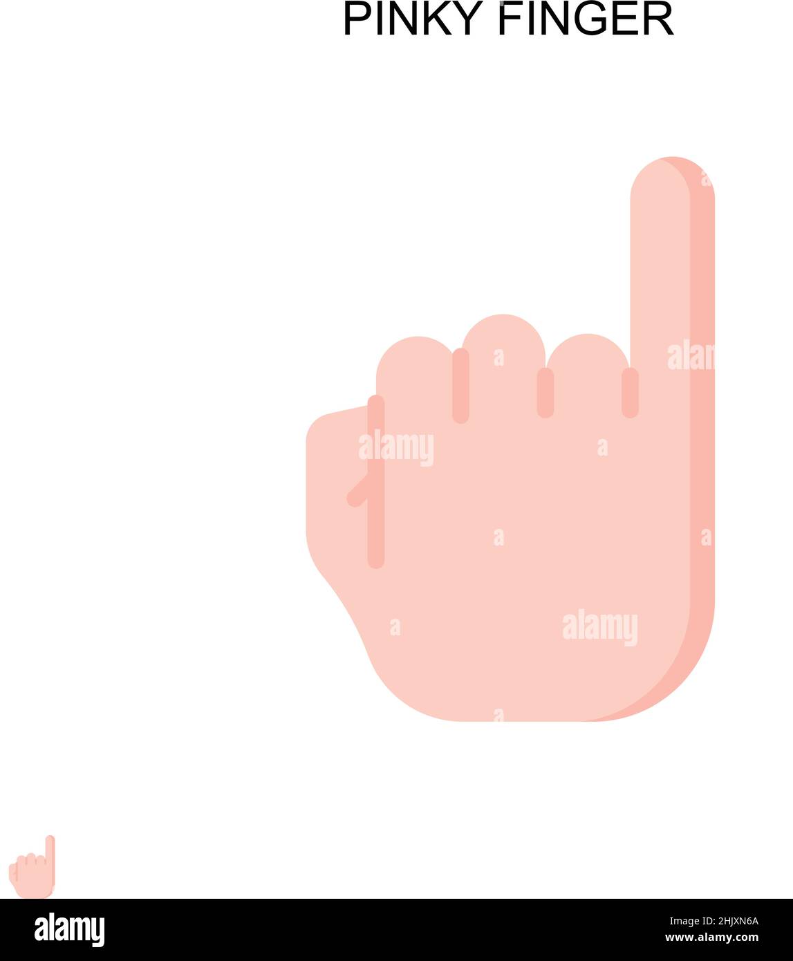 Little finger Stock Vector Images - Alamy