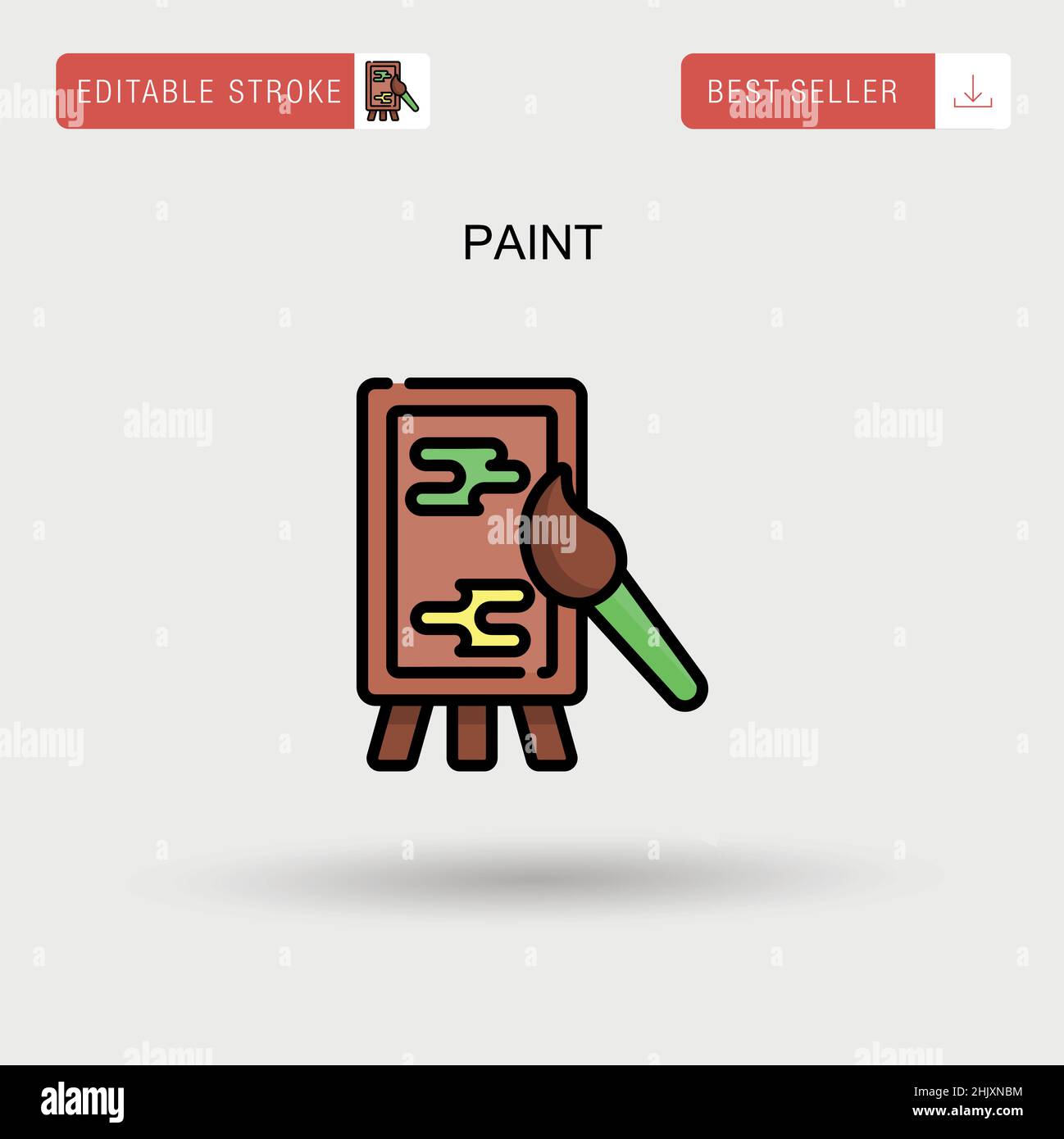 Paint Simple vector icon Stock Vector Image & Art - Alamy