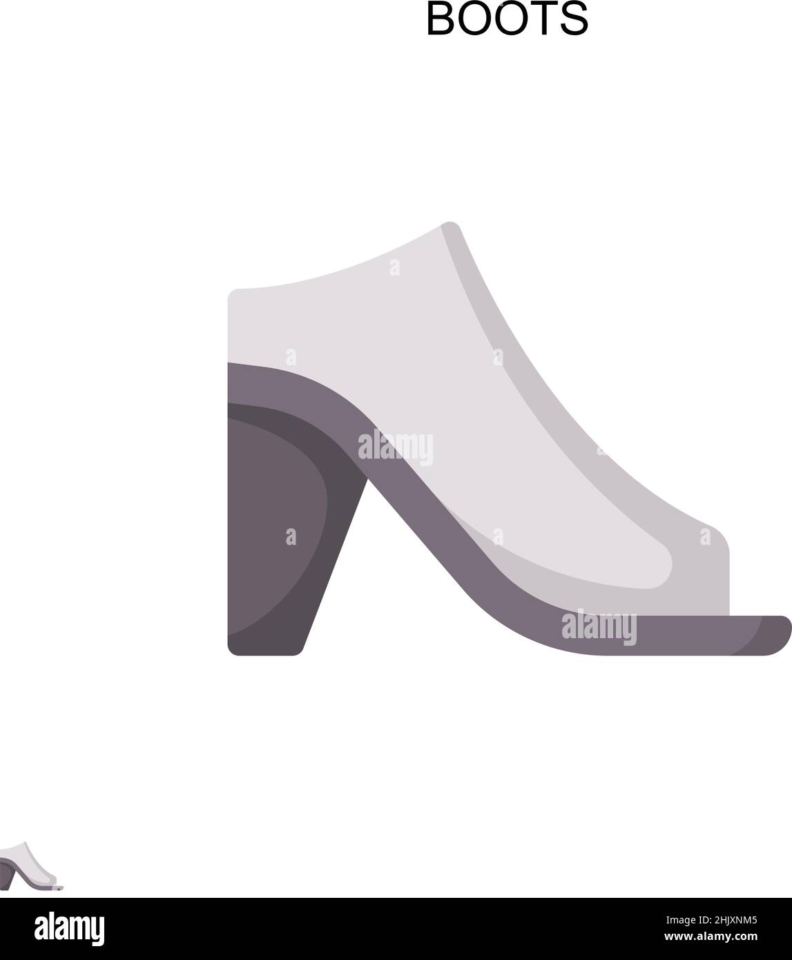 Boots Simple vector icon. Illustration symbol design template for web ...