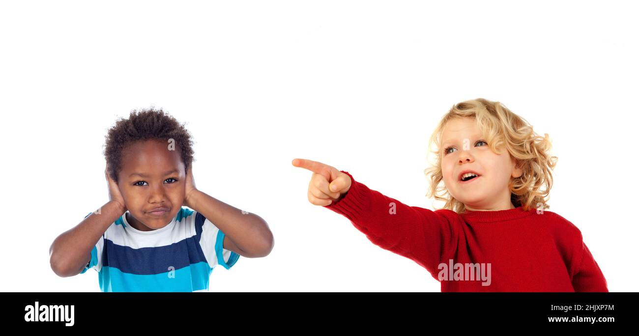 Kids Pointing At Each Other