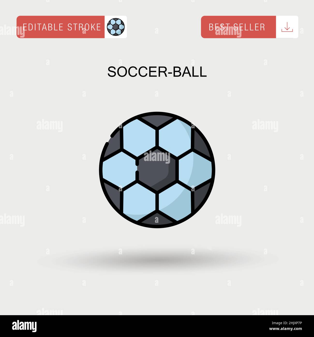 Soccer-ball Simple vector icon Stock Vector Image & Art - Alamy