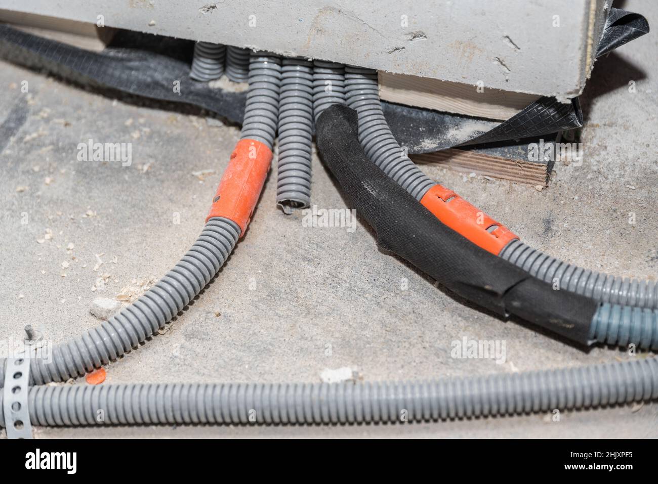 Installation Of Electrical Cables With Plastic Pipes - Construction ...