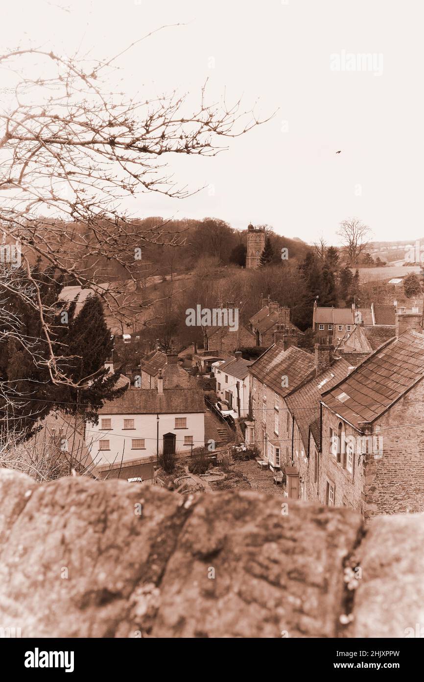 Culloden tower Richmond north Yorkshire Stock Photo - Alamy