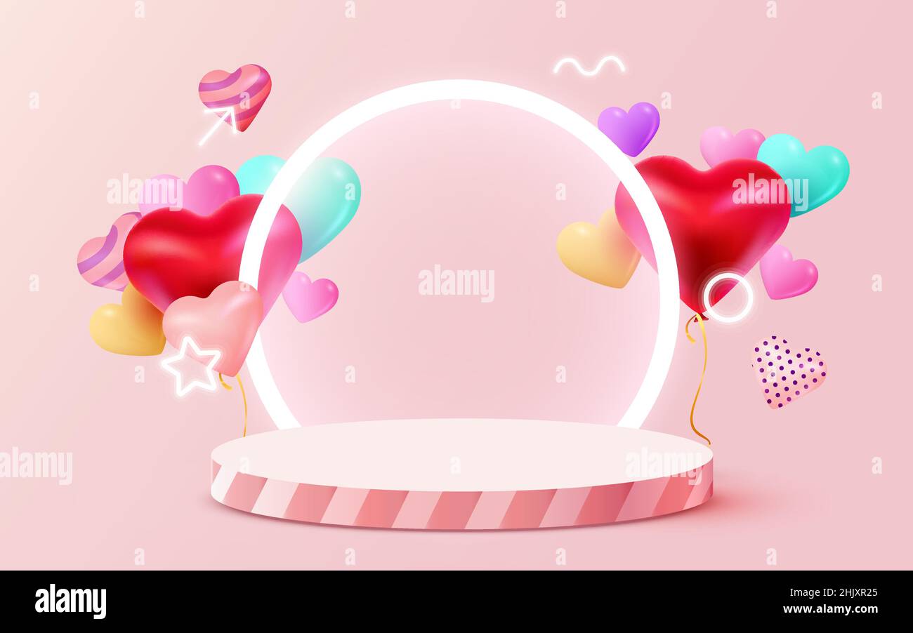 Valentines day podium sale Stock Vector Images - Alamy