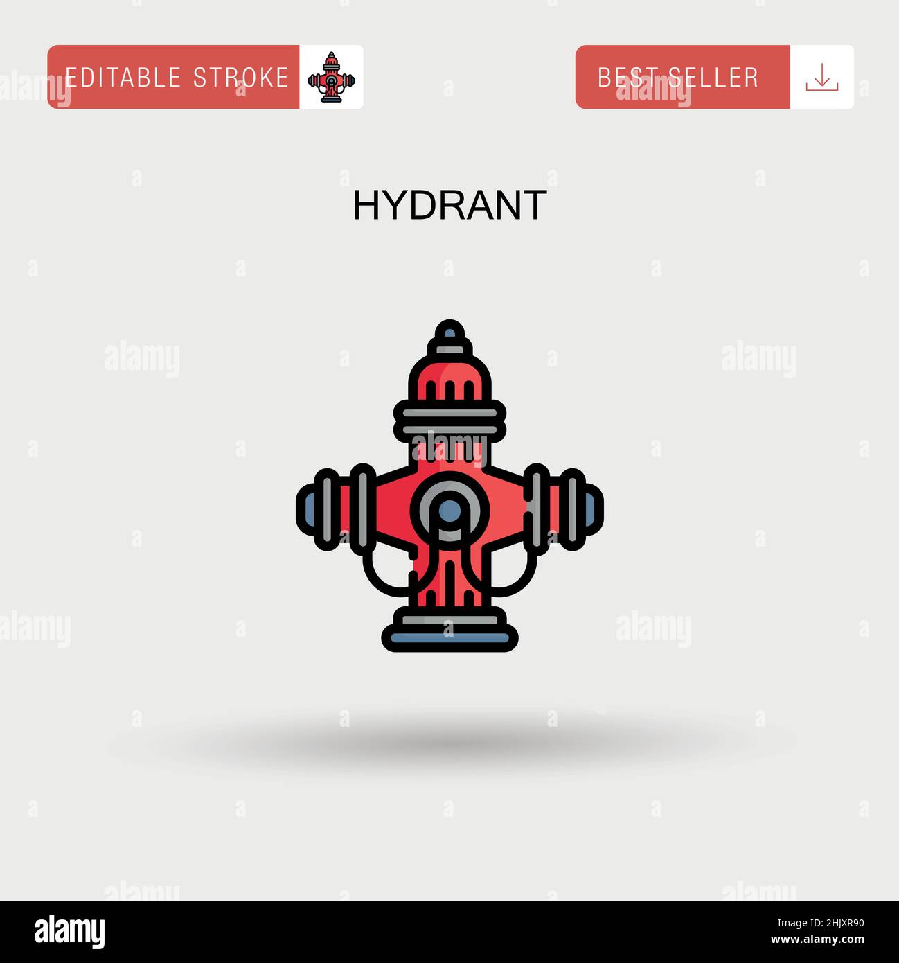 Hydrant Simple vector icon Stock Vector Image & Art - Alamy