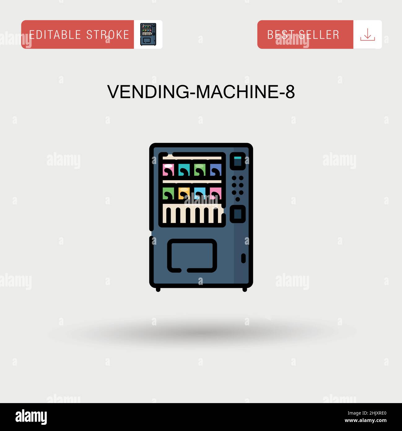 Vending-machine-8 Simple vector icon Stock Vector Image & Art - Alamy