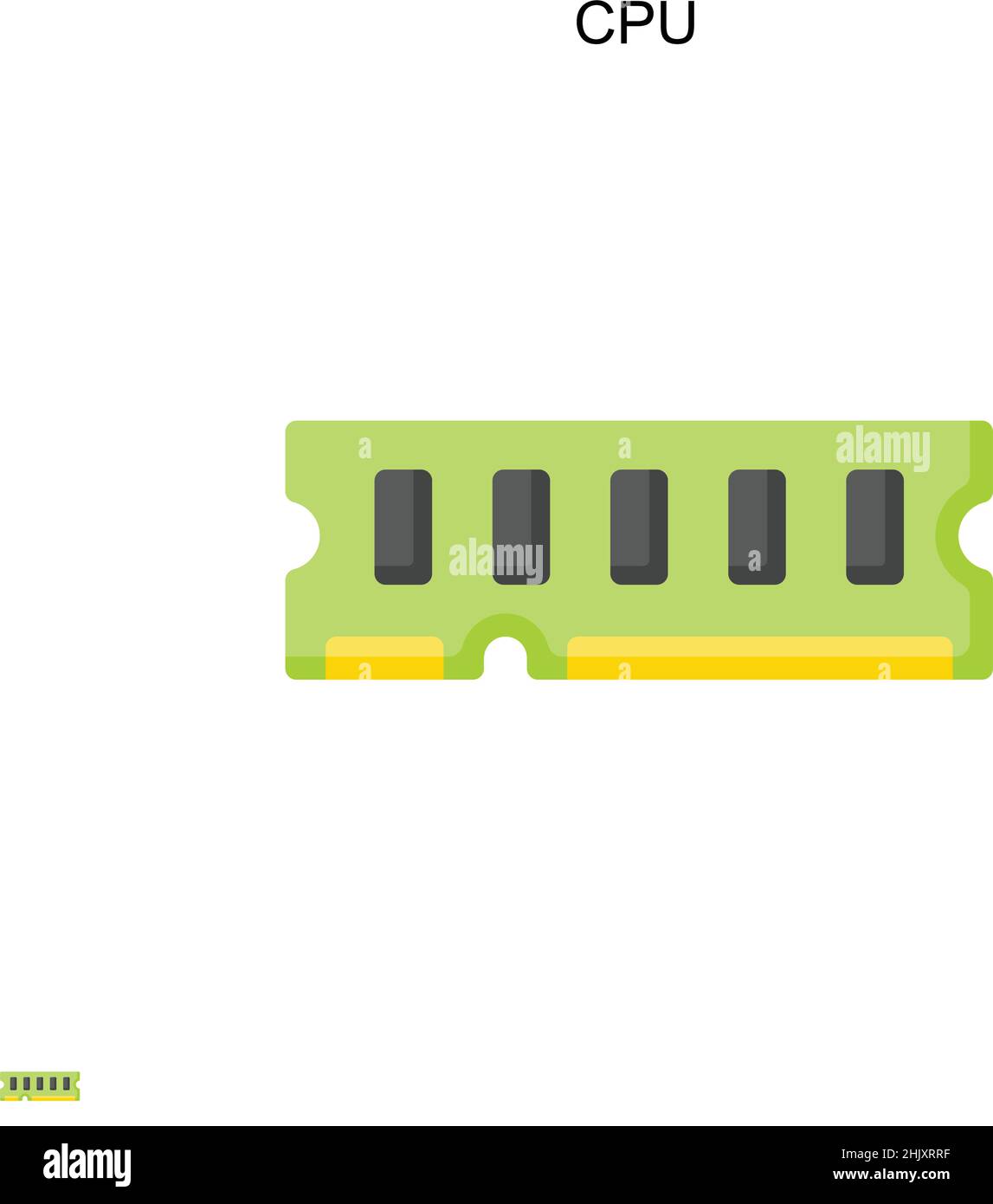 Cpu Simple vector icon. Illustration symbol design template for web ...