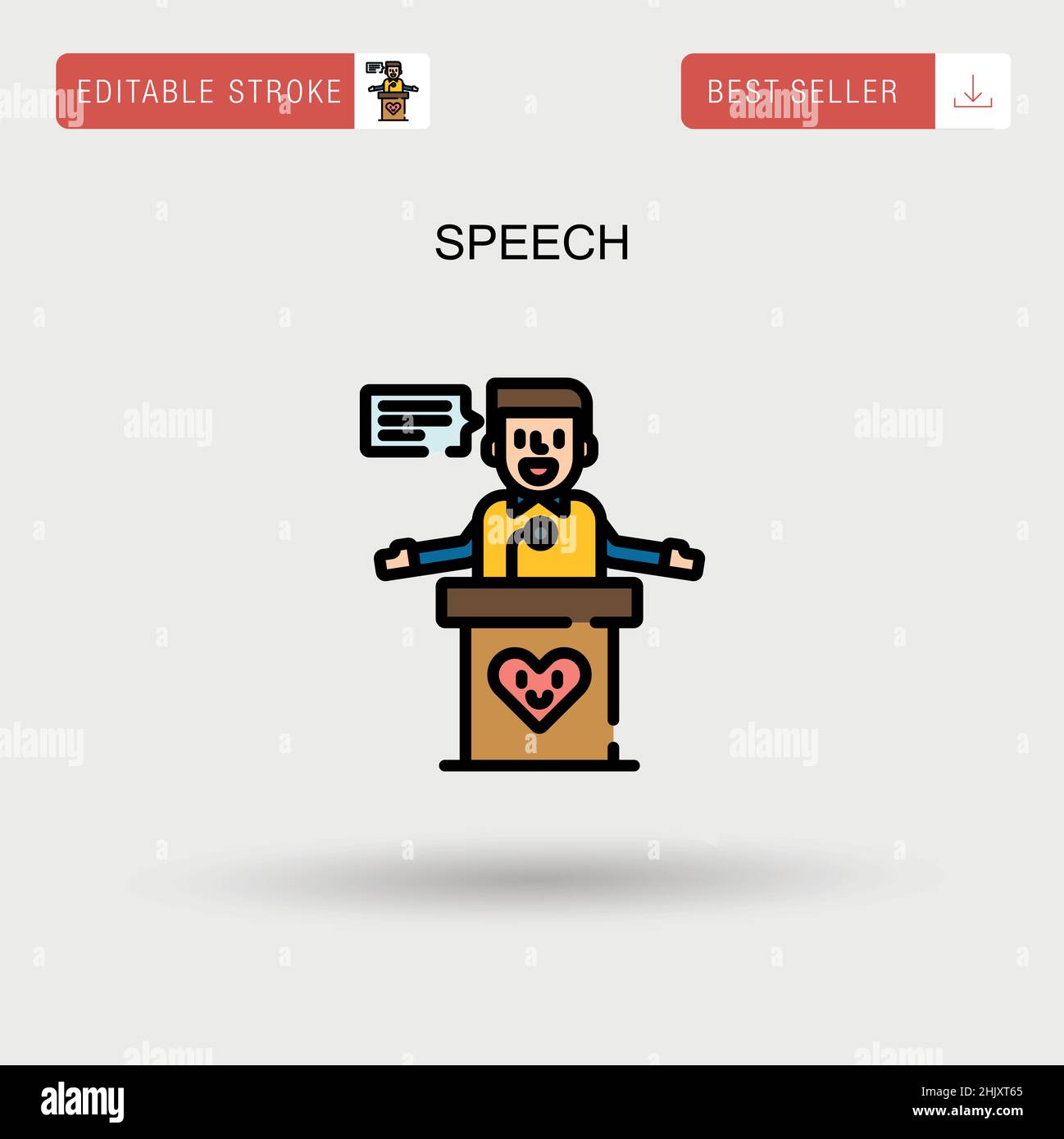 Speech Simple vector icon Stock Vector Image & Art - Alamy