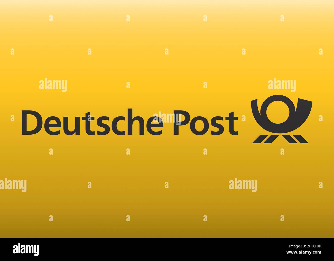 Deutsche Post logo Stock Photo - Alamy
