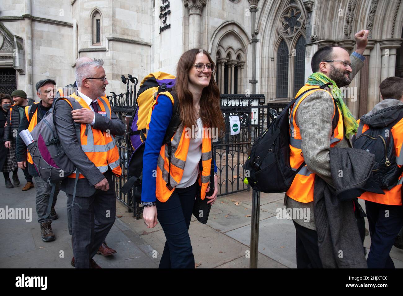 London, England, UK 1 February 2022 Nineteen Insulate Britain ...