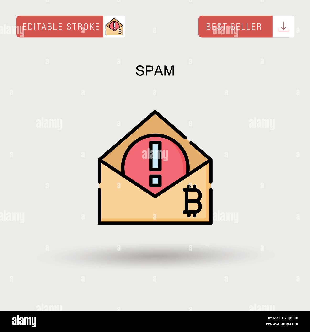 Spam Simple vector icon Stock Vector Image & Art - Alamy