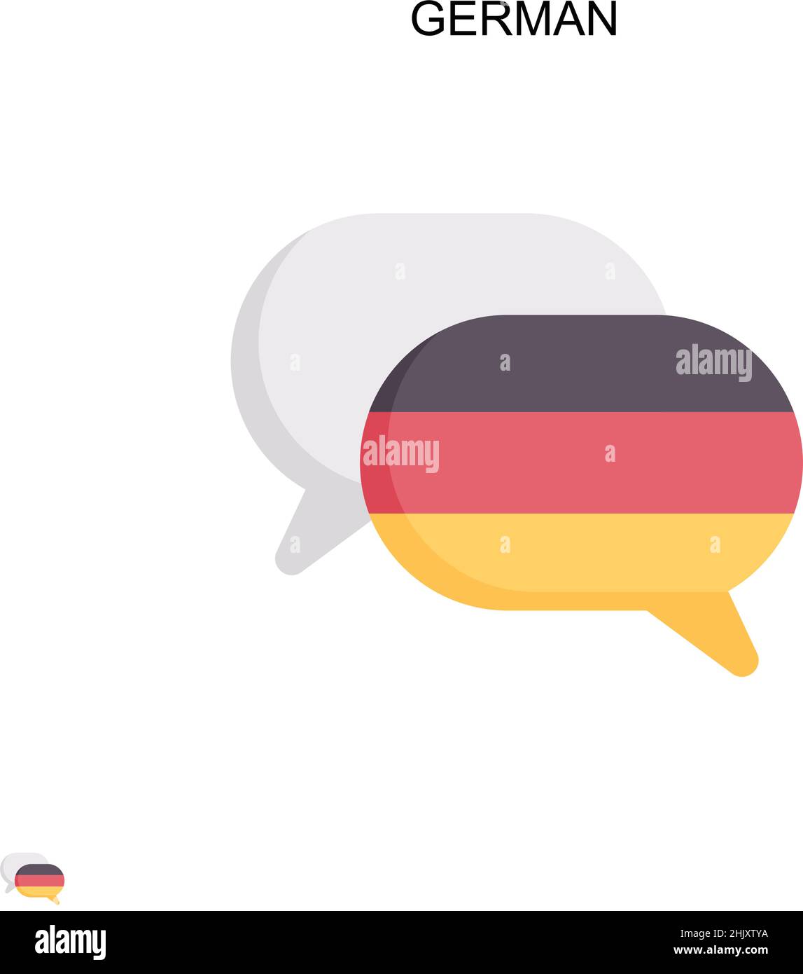 German Simple vector icon. Illustration symbol design template for web ...