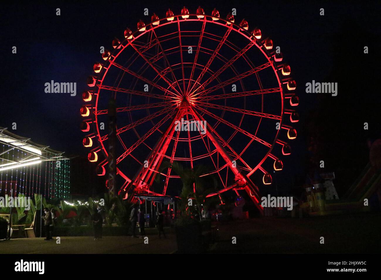 Nairobi. 31st Jan, 2022. Photo taken on Jan. 31, 2022 shows the ferris ...