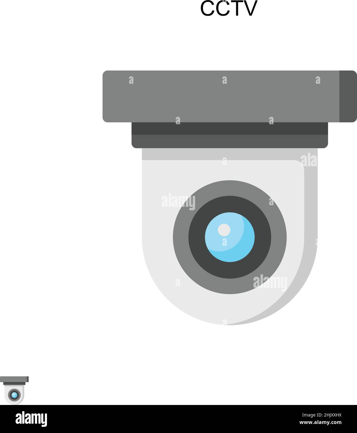Cctv Simple vector icon. Illustration symbol design template for web ...