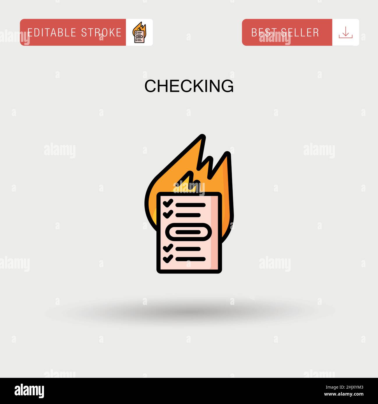 Checking Simple vector icon Stock Vector Image & Art - Alamy