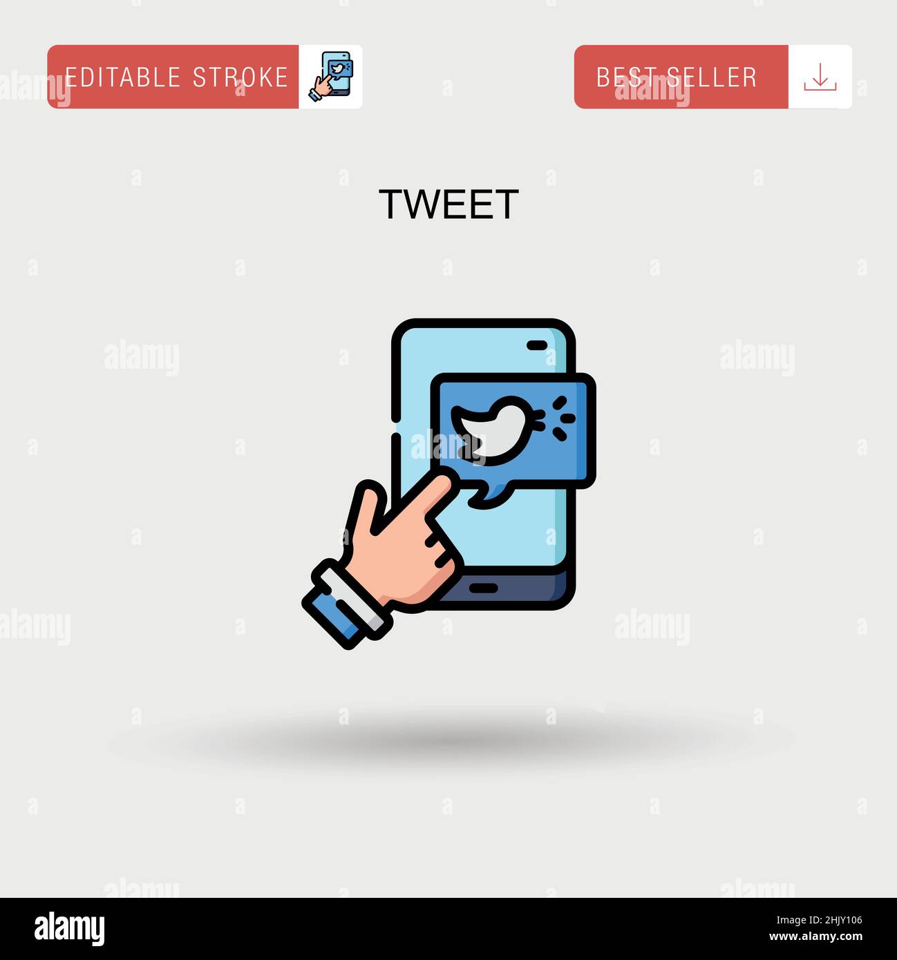 Mobile tweet Stock Vector Images - Alamy