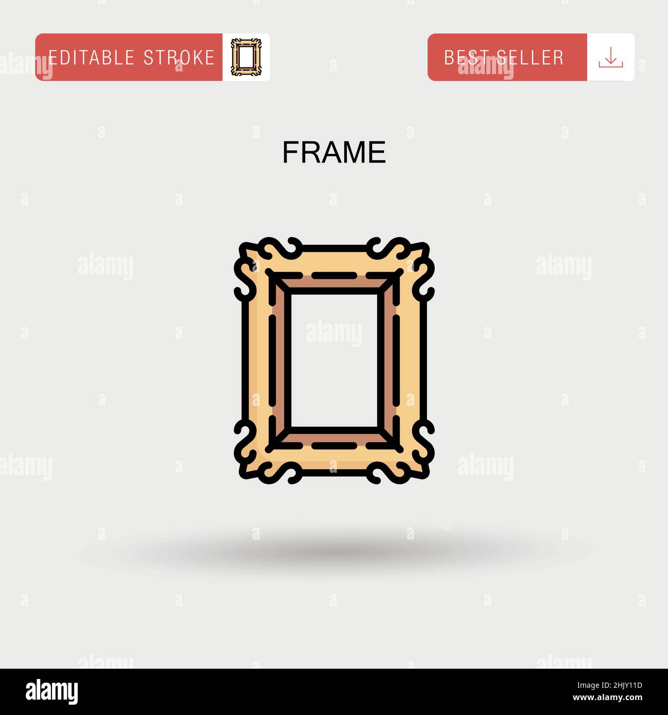 Frame Simple vector icon Stock Vector Image & Art - Alamy