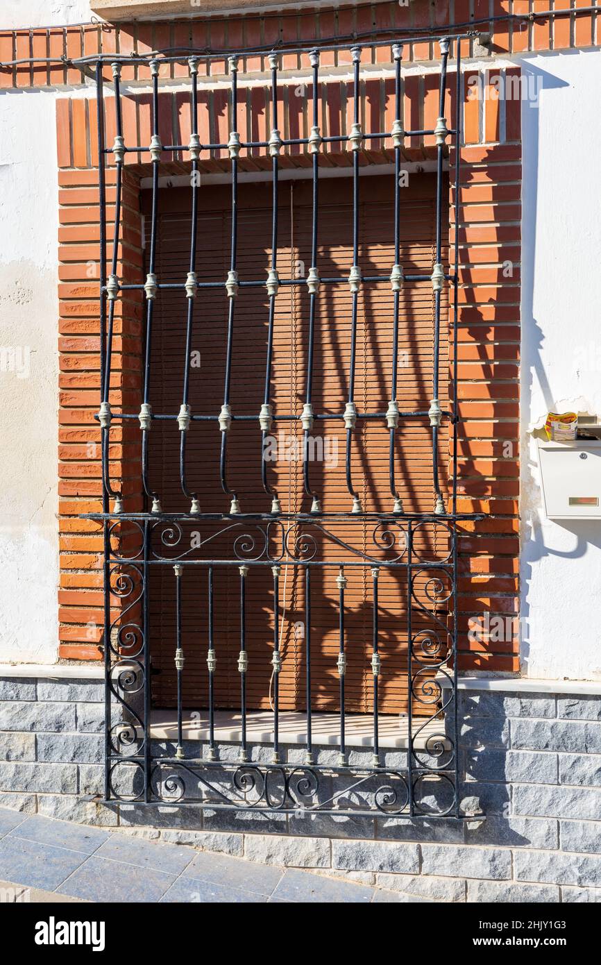 Ornate window grille on a Spanish House Stock Photo - Alamy