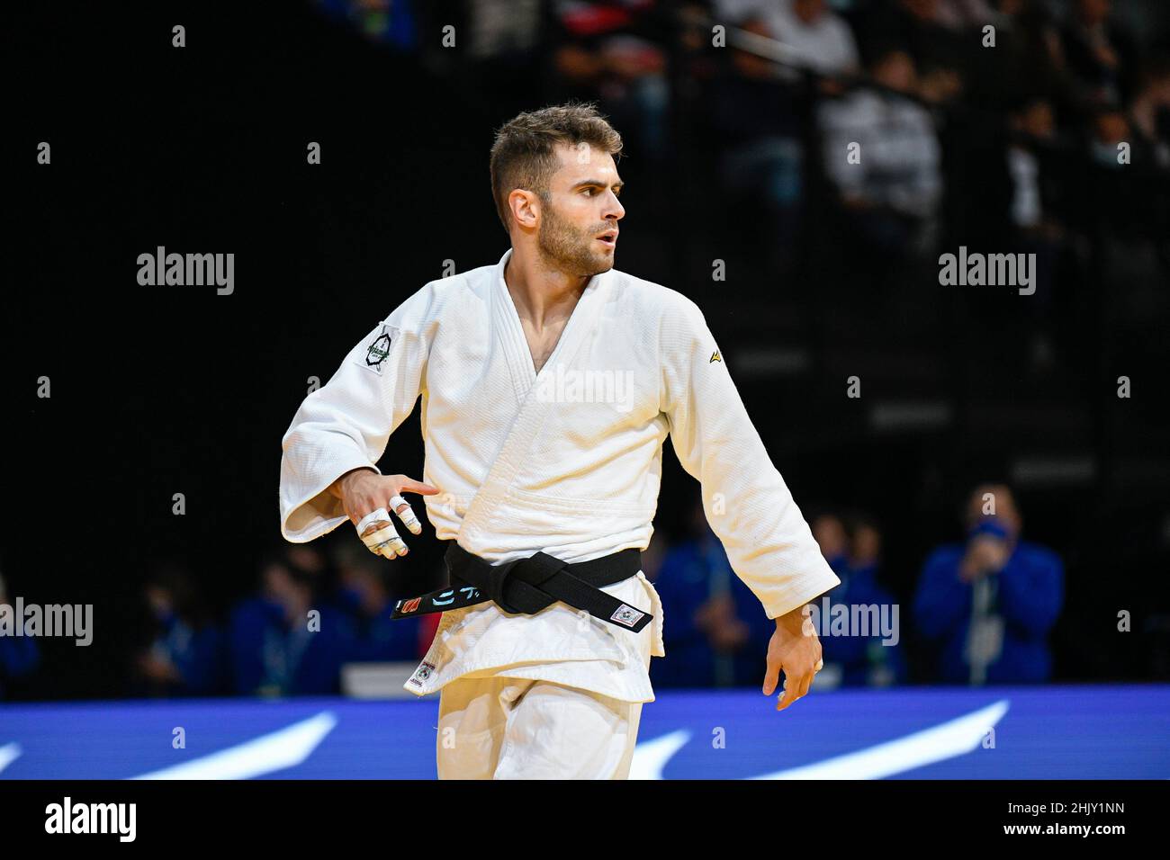 Men -66 kg, Adrian NIETO CHINARRO of Spain competes during the Paris ...