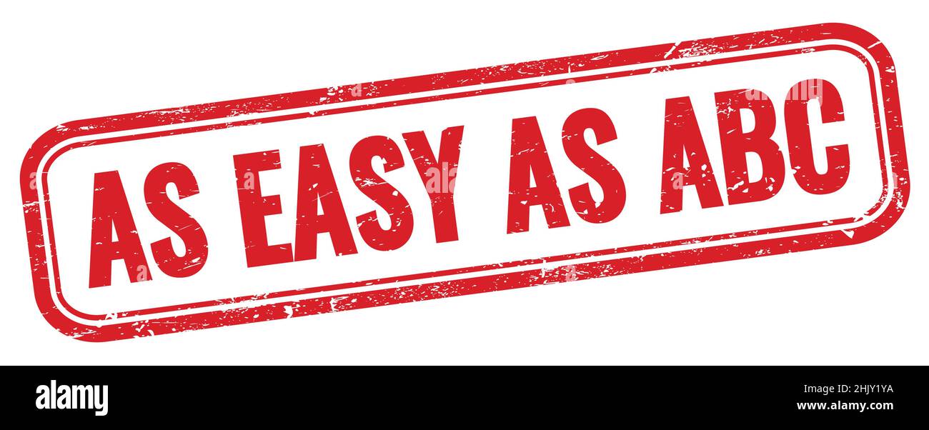 As easy as abc stamp hi-res stock photography and images - Alamy