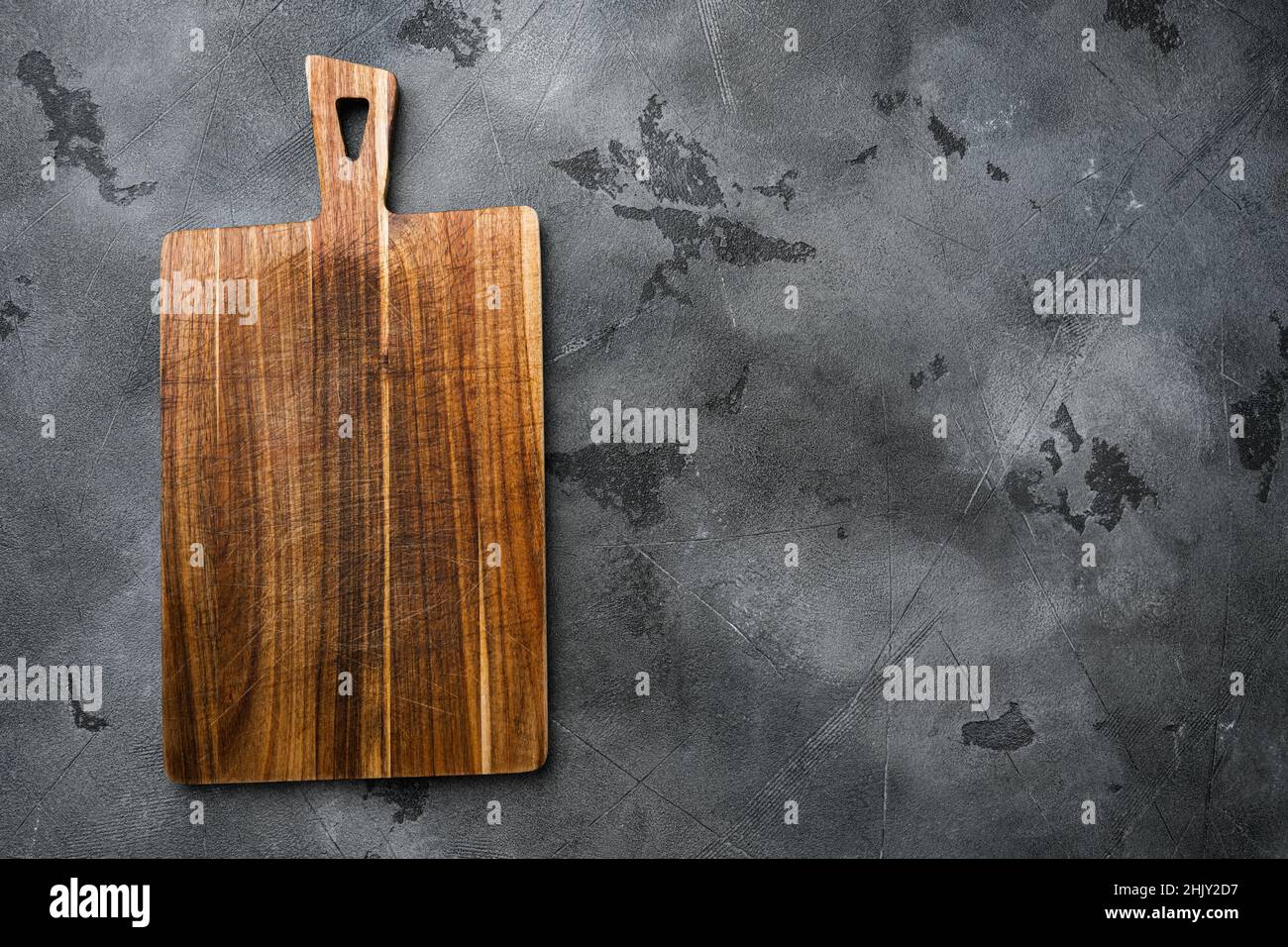Bamboo cutting board set empty for empty for copy space for text or ...
