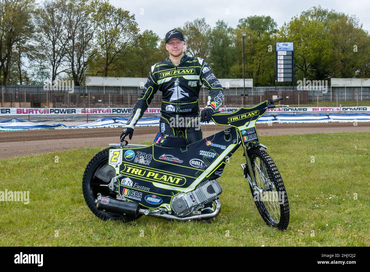 Cameron Heeps. Ipswich Witches Speedway press day. 14 May 2021 Stock ...