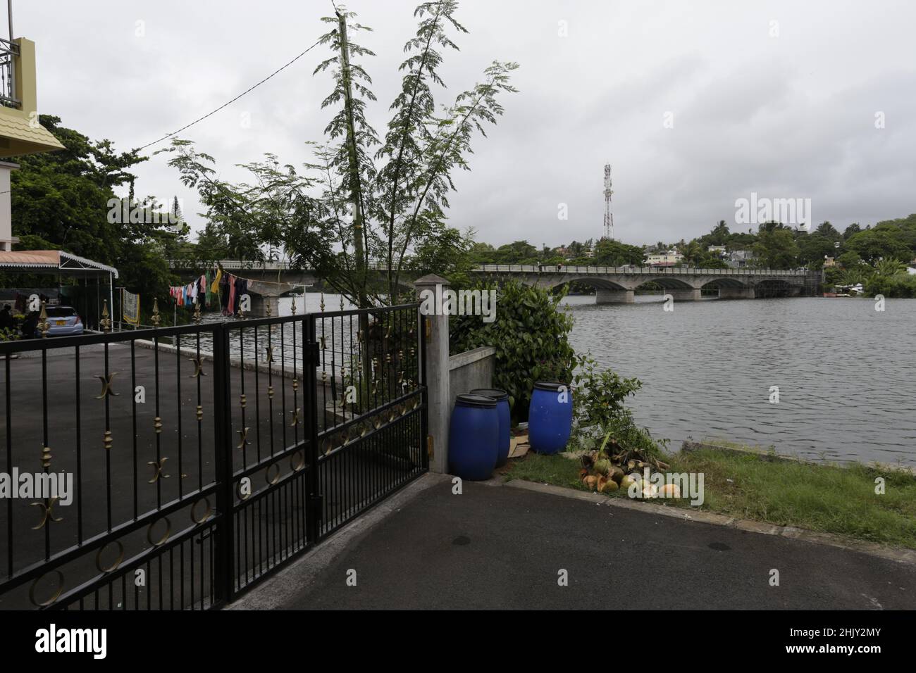 The Mahebourg Cavendish Bridge began construction in 1908 to be ...