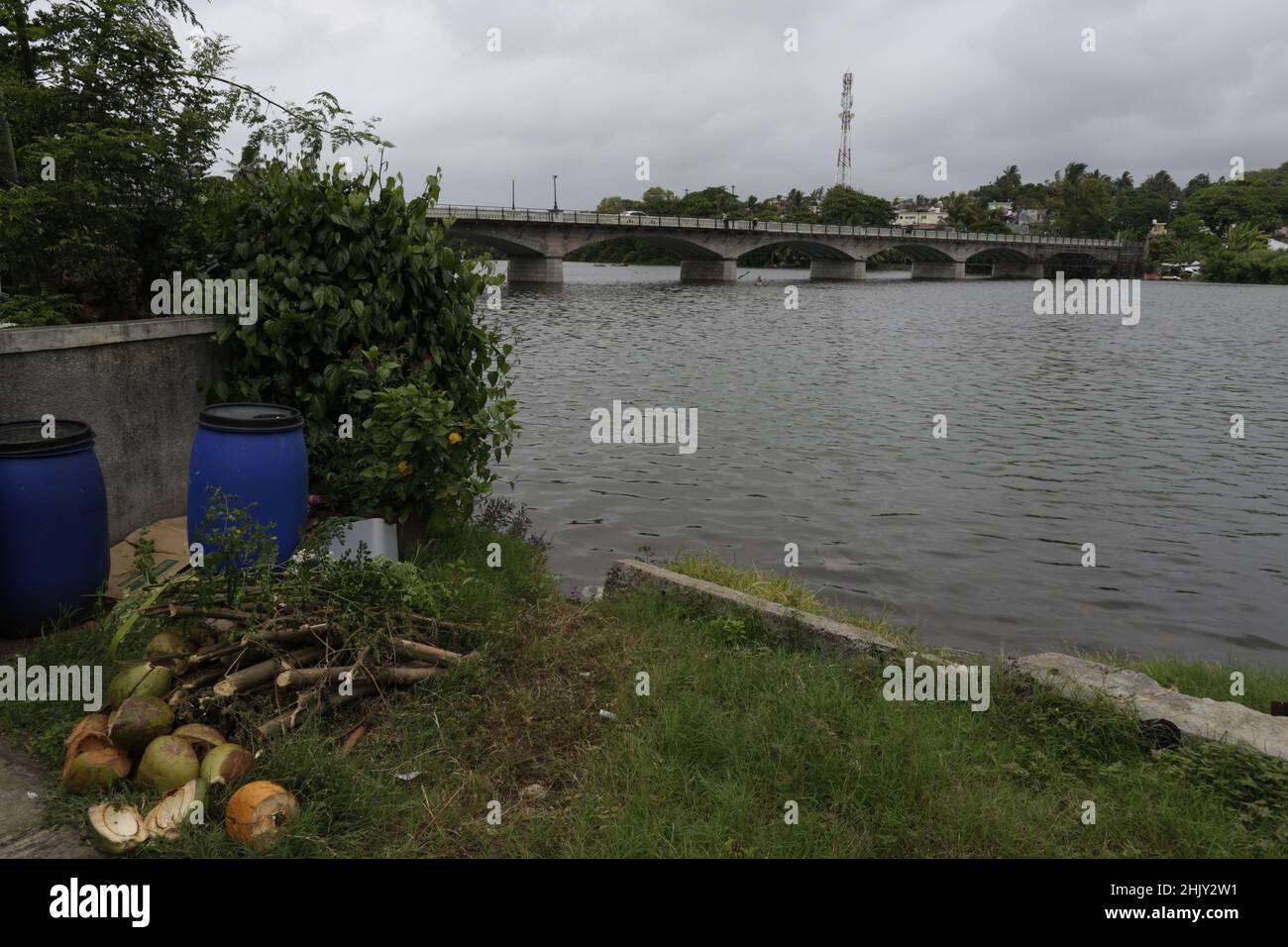 The Mahebourg Cavendish Bridge began construction in 1908 to be ...