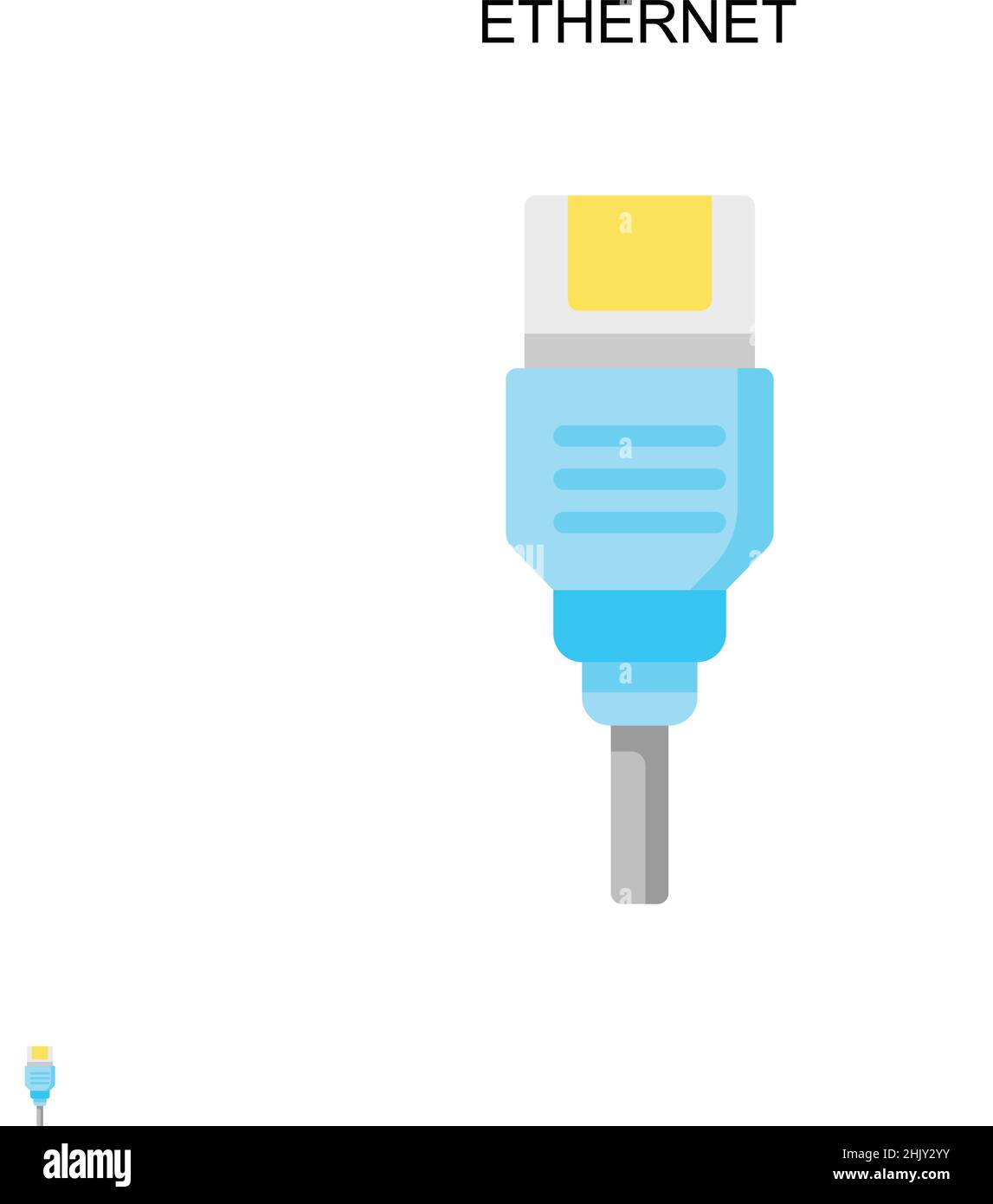 Ethernet Simple vector icon. Illustration symbol design template for ...