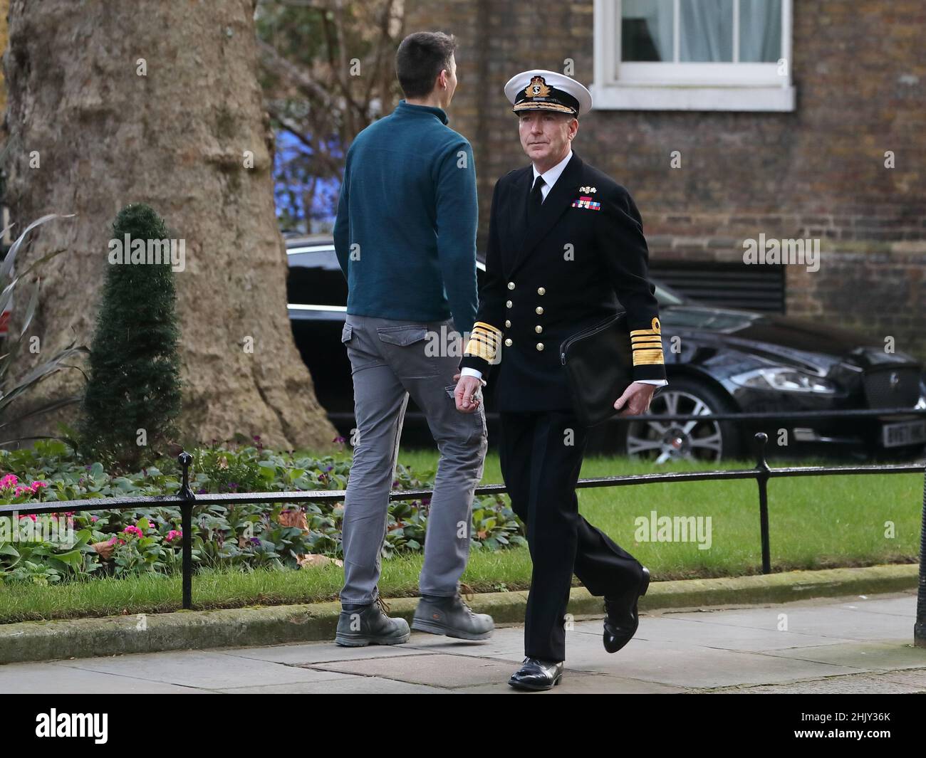 London, UK. 1st Feb, 2022. Chief of Defence Staff Admiral Sir Tony ...