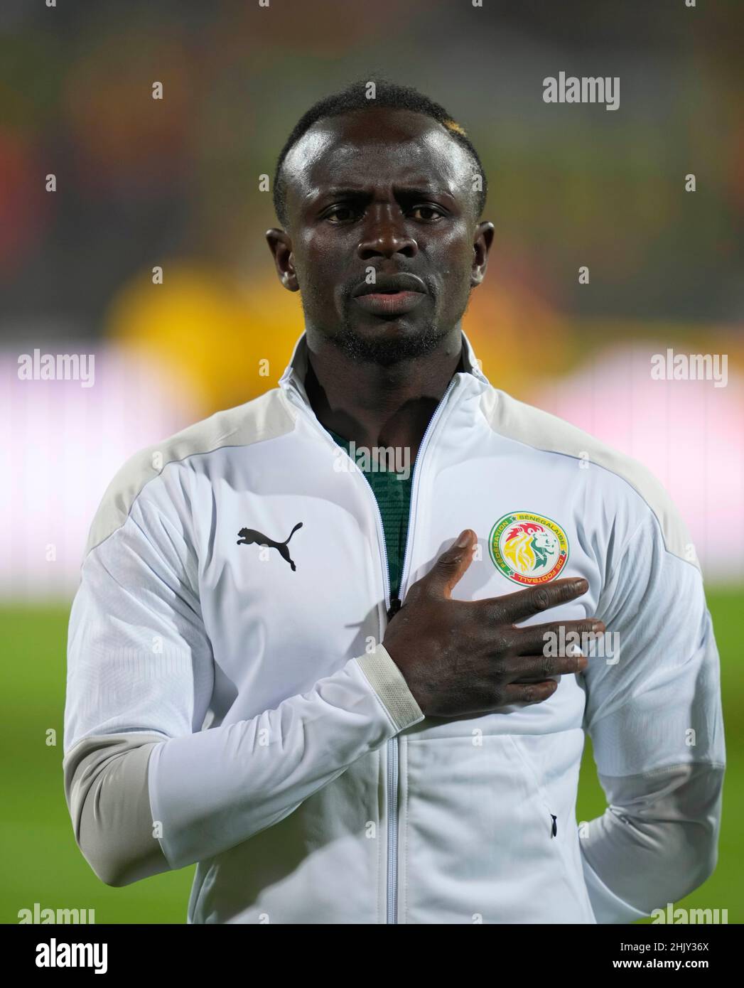 Yaounde, Cameroon, January, 30, 2022: Sadio Mané of Senegal during Senegal versus Equatorial ...