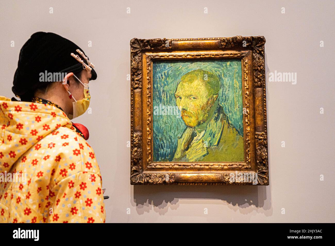 LONDON, UK. 1 February 2022. Self-Portrait Saint-Rémy, late August 1889 ...