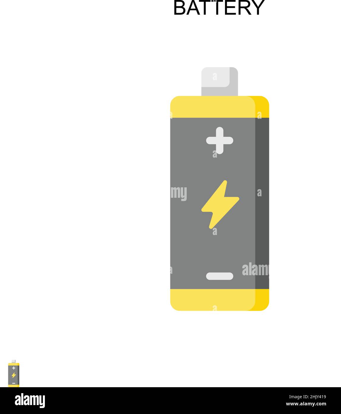 Battery Simple vector icon. Illustration symbol design template for web ...